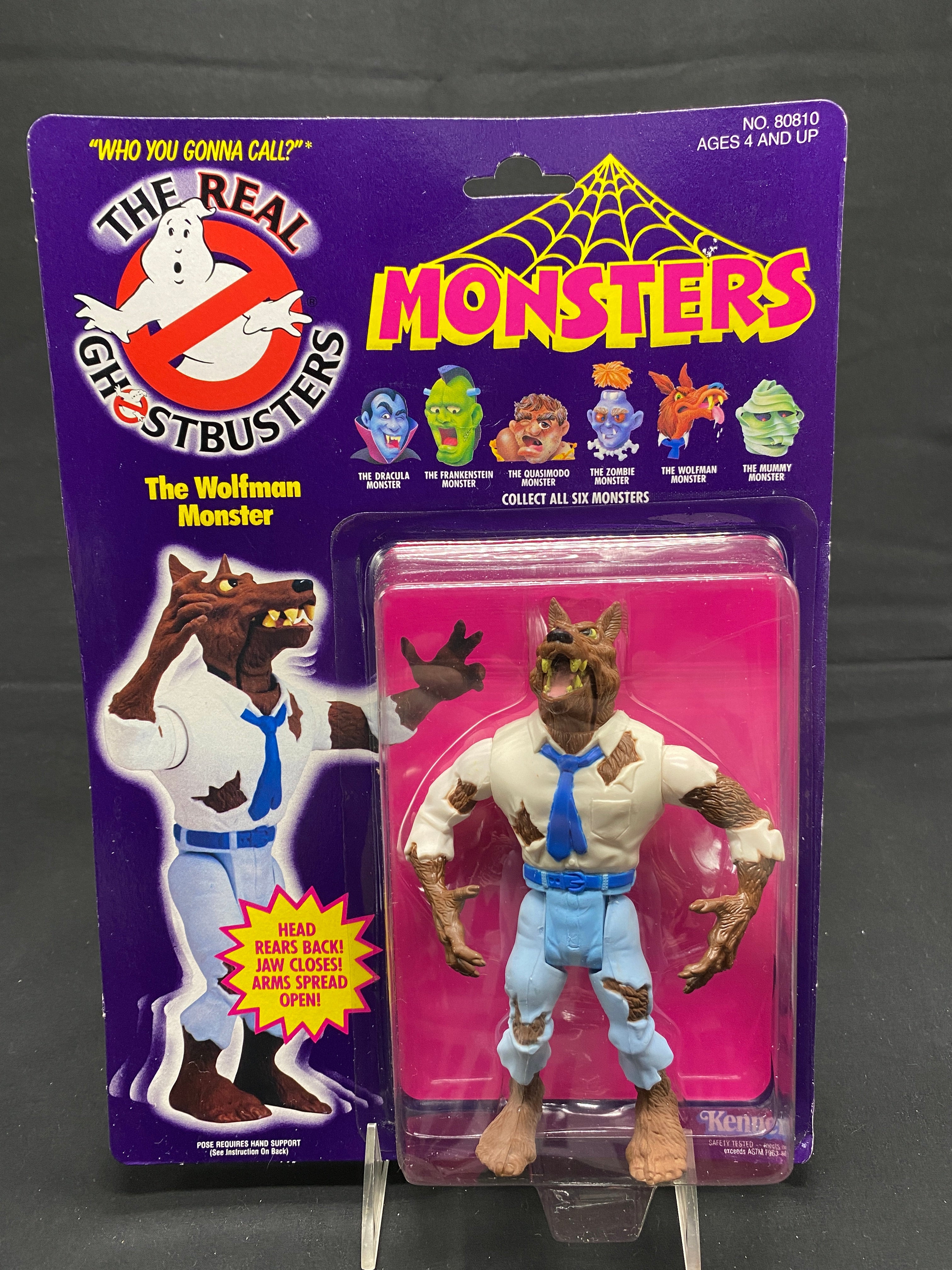 KENNER REAL GHOSTBUSTERS MONSTER WOLFMAN MOC - 1986 | Drtonguestoys.net