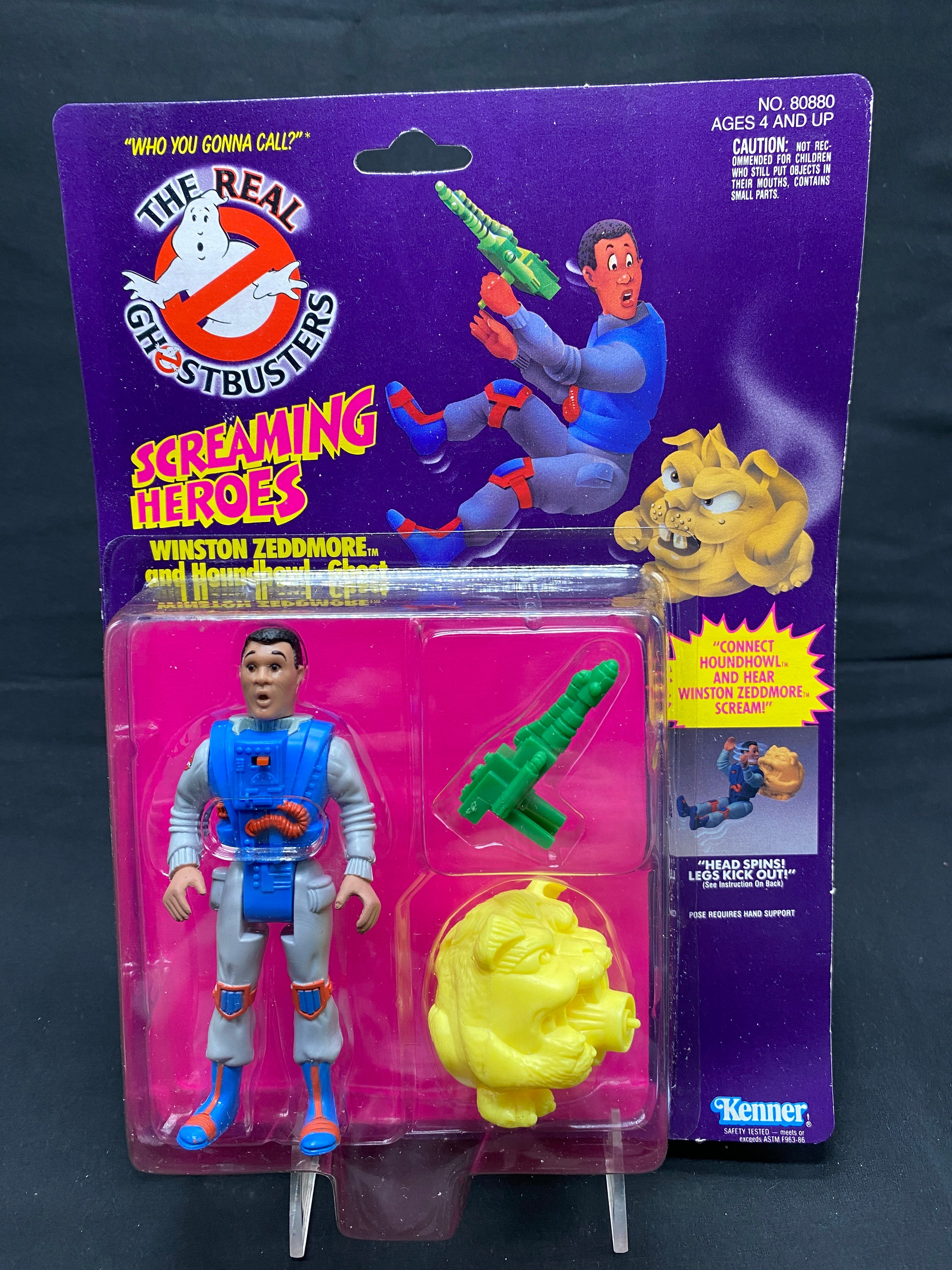 KENNER REAL GHOSTBUSTERS SCREAMING HEROES WINSTON MOC - 1986 | Drtonguestoys.net