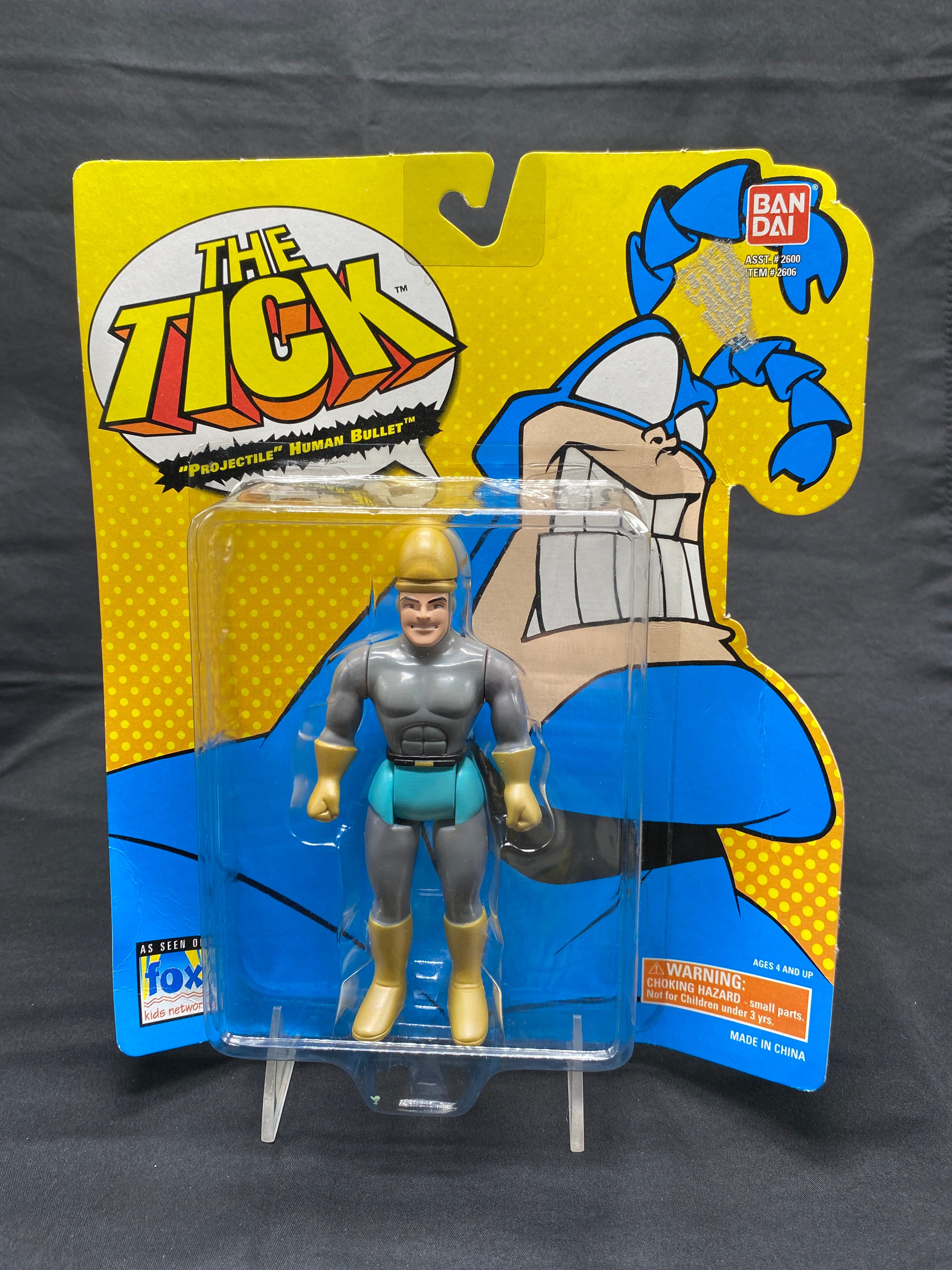BANDAI THE TICK SERIES I - HUMAN BULLET MOC - 1994 | Drtonguestoys.net