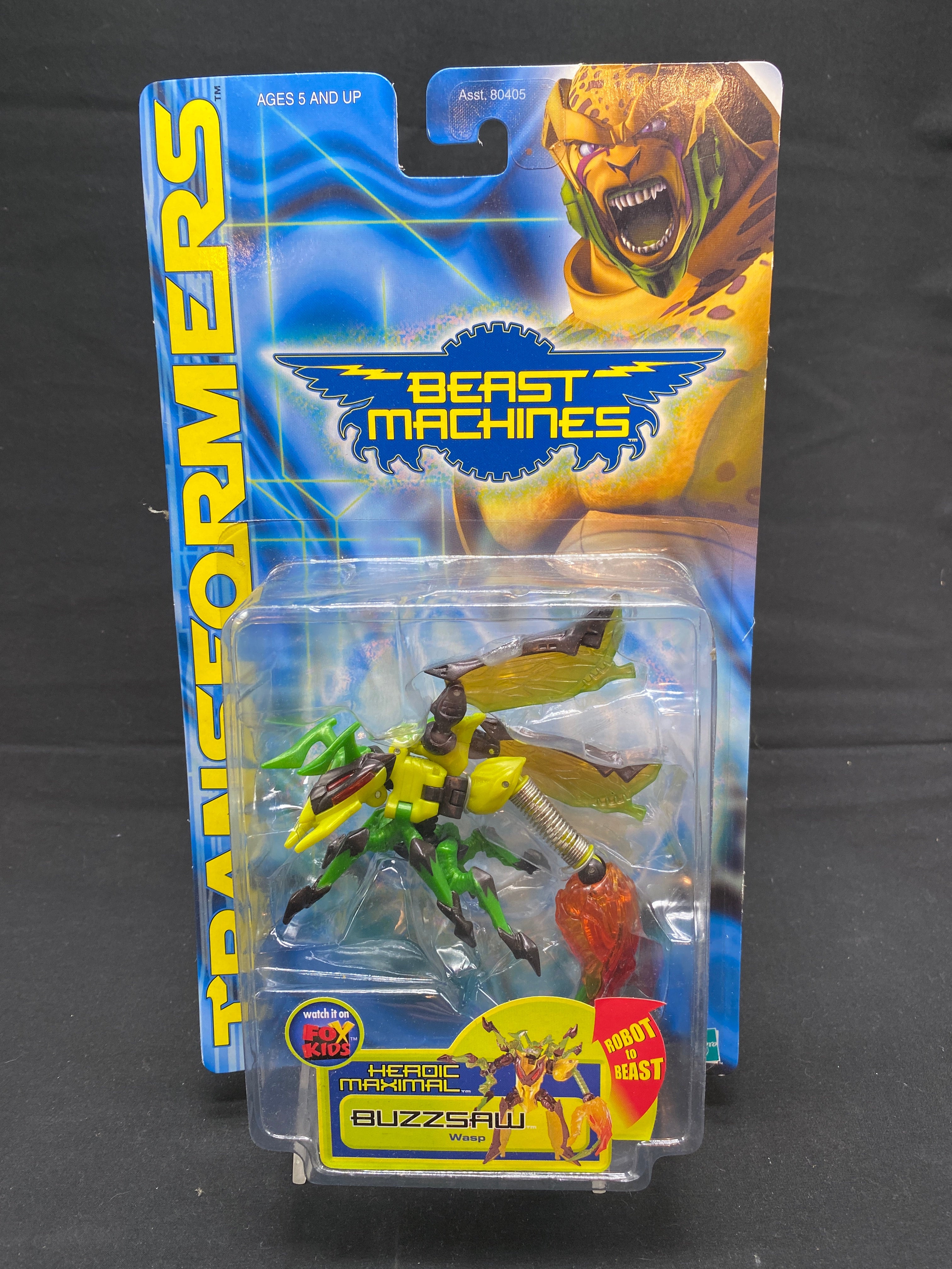 HASBRO TRANSFORMERS BEAST MACHINES BUZZSAW MOC- 2000 | Drtonguestoys.net